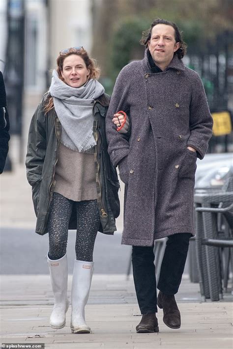 Actress Rebecca Ferguson Heads Out On A Stroll With Her Husband In London In Wellington Boots
