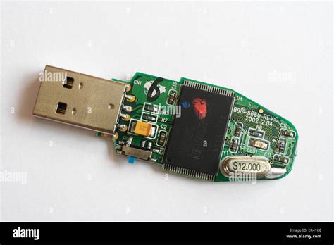Inside Of USB Memory Stick Showing Components And Circuit Board Stock Photo Alamy