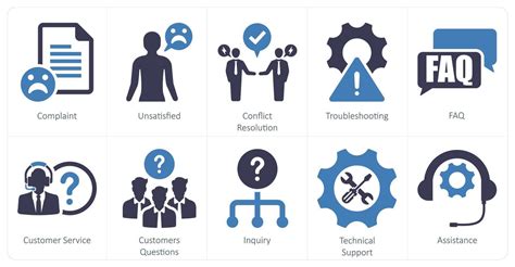 A Set Of 10 Customer Service Icons As Complaint Unsatisfied Conflict