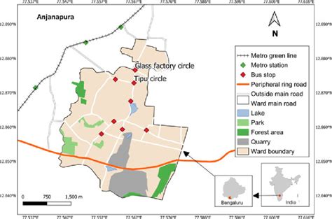 The Spatial Location Of Anjanapura Ward Source Authors Representation Download Scientific