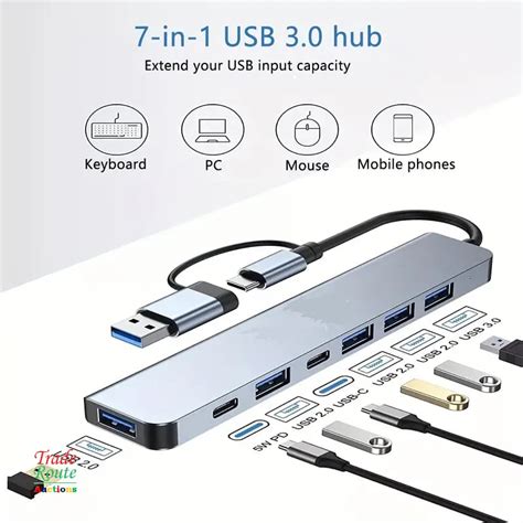 USB Hubs In USB C Adapter Hub Docking Station Port USB HUB Type C Docking Station Was