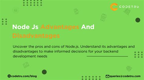 Node Js Advantages And Disadvantages Codetru