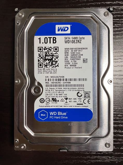 WD Blue WD10EZRZ 1TB 3.5インチ（HDD） by メルカリ