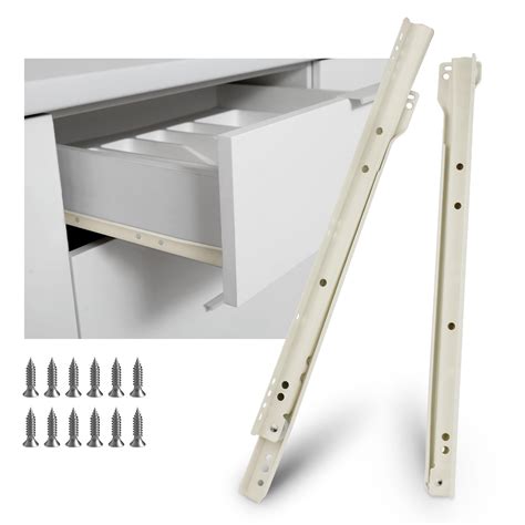 Lontan 10 Inch Self Close Euro Style Drawer Slides Side Side Mount