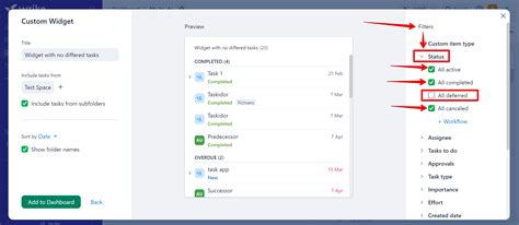 Is There A Way To Exclude Tasks From Showing In Widget If They Are