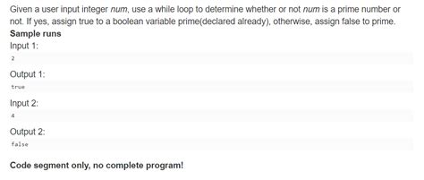Solved Given A User Input Integer Num Use A While Loop To