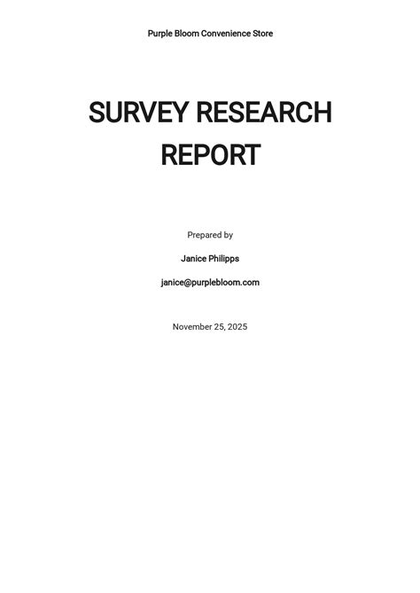 12 Free Survey Report Templates [edit And Download]