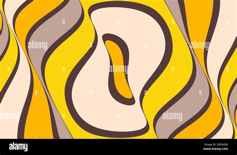 Pattern With Optical Illusion Abstract Striped Background With Ripple Effect Vector