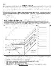 GEOLOGIC TIME LAB Pdf Name GEOLOGIC TIME LAB Rocks Are The Archive Of Earth S History