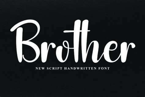 Brother Font Digital Font Download