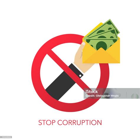 부패를 중지 합니다 사업 제안된 뇌물을 거부입니다 벡터 일러스트 레이 션 가방에 대한 스톡 벡터 아트 및 기타 이미지 가방