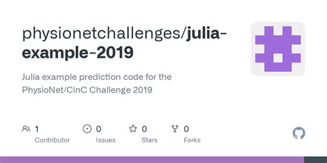 GitHub Physionetchallenges Julia Example 2019 Julia Example Prediction Code For The PhysioNet
