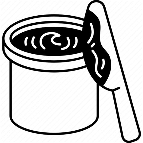Chocolate Spread Paste Dip Dessert Icon Download On Iconfinder