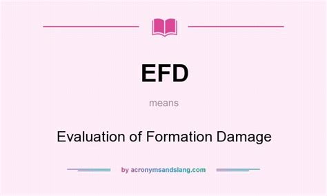 Efd Evaluation Of Formation Damage In Undefined By
