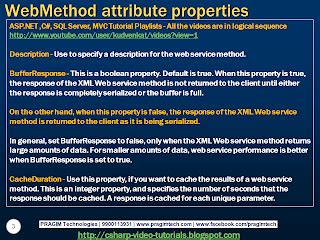 Sql Server Net And C Video Tutorial Part 4 WebMethod Attribute