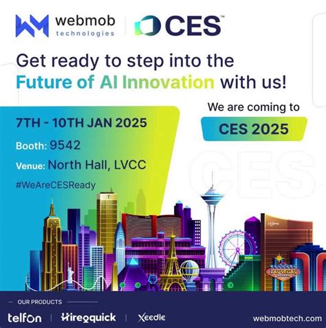 Webmobtech Solutions Pvt Ltd On Linkedin Ces2025 Ces2025 Ces