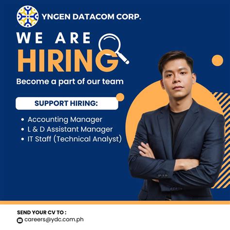 🌟 Join Our Team At Yngen Datacom Corp 🌟 Are You Ready To Take Your Career To The Next Level