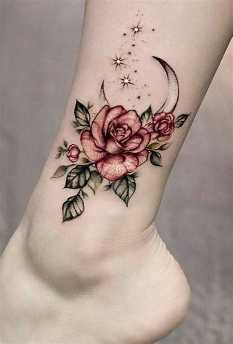 Girly Flower Tattoo Flash