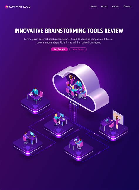 Innovative Brainstorming Tools Review Banner 15485511 Vector Art At Vecteezy