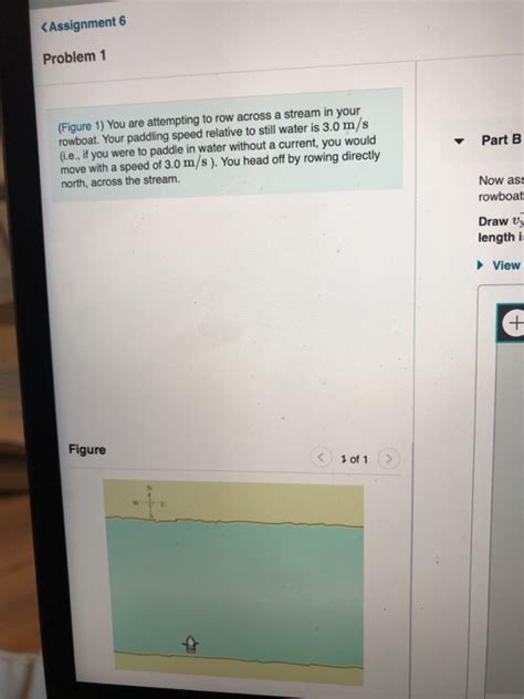 Solved Part B Now Assume That The Stream Flows East At Chegg