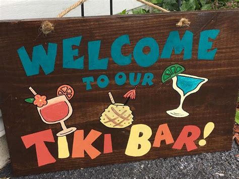 Tiki Bar Sign Printable