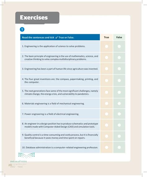 Introduction To Engineering Engineering ثاني ثانوي المنهج السعودي