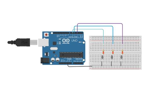 Circuit Design Secuencia De 3 Leds Tinkercad