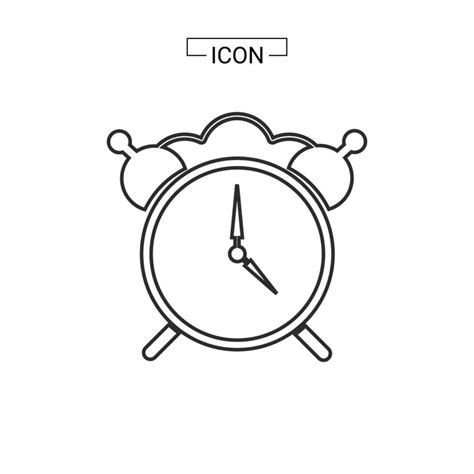 Alarm Clock Icon Vector Illustration 28200566 Vector Art At Vecteezy