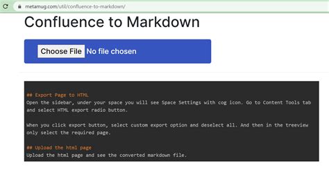 Convert Confluence Page To Markdown