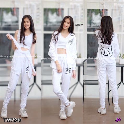 Sg7240 Set Sport Jacket 3 ชิ้น Stylegu Fashion Thaipick