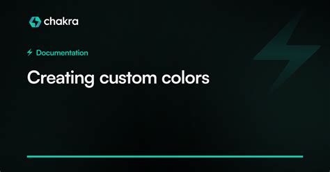 Creating Custom Colors Chakra Ui