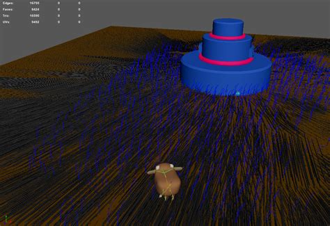 Why Is Xgen Nhair Stretching Out My Grass Towards The Center Of The