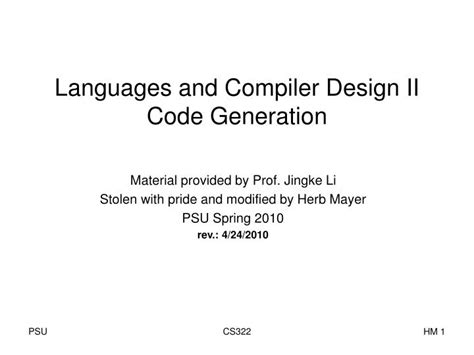 Simple Code Generator In Compiler Design Ppt Companieslasopa