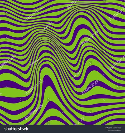 Colorful Curve Lines Optical Illusion Background Stock Vector Royalty Free 2207386993