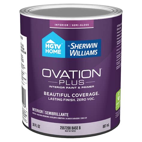 Hgtv Home By Sherwin Williams Ovation Plus Semi Gloss Base B Tintable