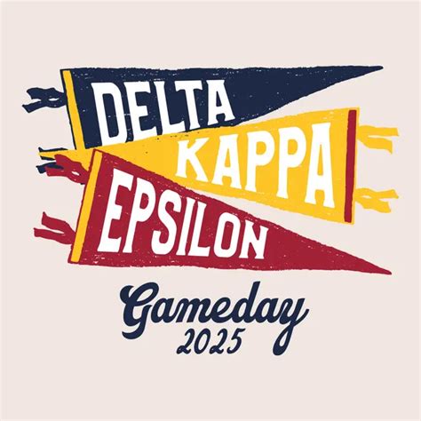 Delta Kappa Epsilon Gameday Collegiate Pennants Chalk Drawing Game Day