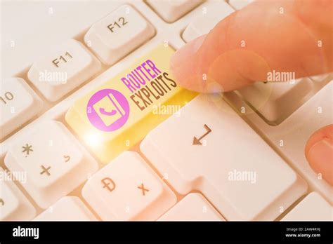 Text Sign Showing Router Exploits Business Photo Text Takes Advantage Of A Security Flaw In An