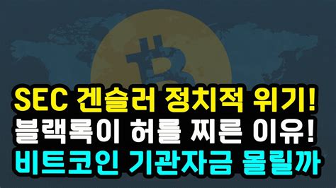 래리핑크 비트코인 Etf로 Sec 겐슬러 허를 찌른 이유 무조건 우위 블랙록발 Btc 기관자금 몰려올까 이더리움 리플 Youtube