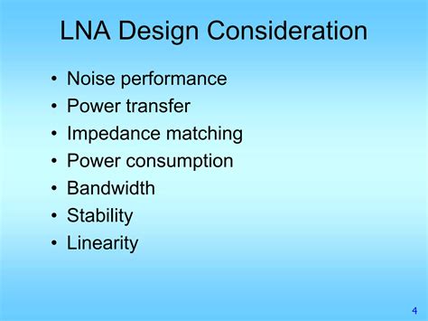 Low Noise Amplifier PPTX