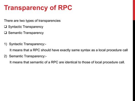 Remote Procedure Call In Distributed System Pptx