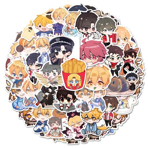 1 Packs Series Of Cartoons Graffiti Cross Border Cartoon View Stickers