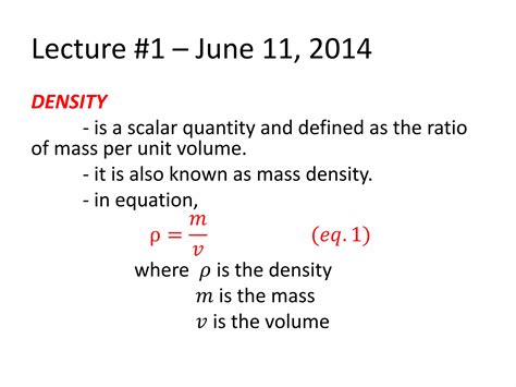 DENSITY SPECIFIC GRAVITY PPTX