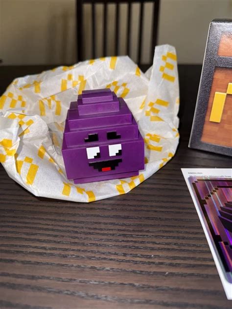 2025 Mcdonalds Minecraft Adult Happy Meal Grimace Egg W Unused Code Card 21 50 Picclick Ca