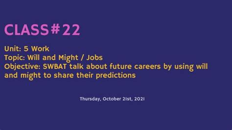 Class 22 3rd Level Genially