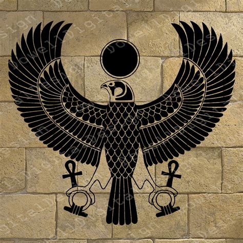 Horus Falcon Egyptian God Instant Download Svg Png Print Cut
