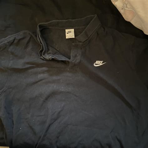 Black Nike Polo Shirt Xxl Fast Postage Depop
