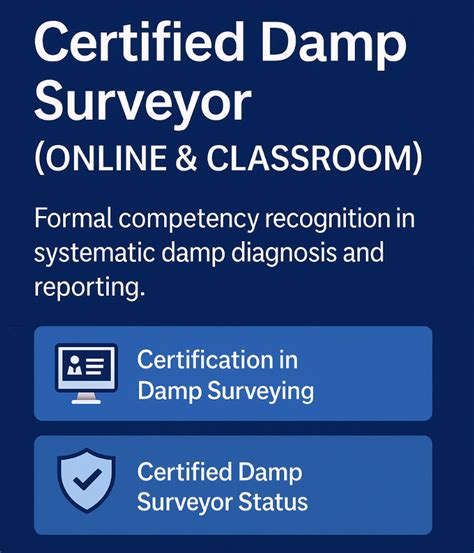 Damp Surveyor Certification Pathway Online And Classroom Federation