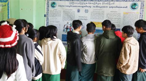 မိုင်းယန်းမြို့ အခြေခံပညာအထက်တန်းကျောင်း၌ ကလေးအလုပ်သမားပပျောက်ရေး