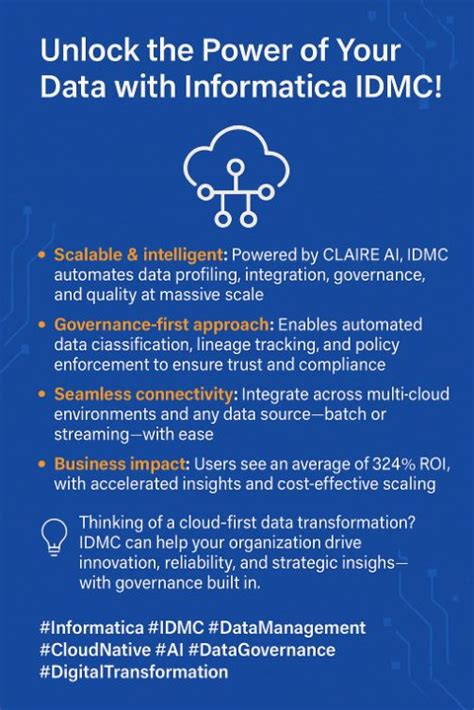 Informatica Idmc Datamanagement Dataengineer Dataengineering