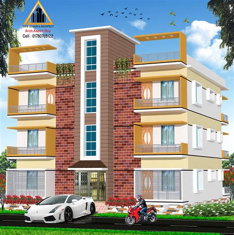 Storied Residential Building Plan Full Project Designs CAD